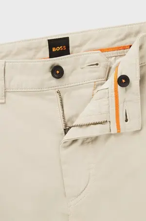Hugo Boss Logo Plaque Straight-leg Trousers
