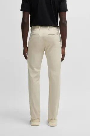 Hugo Boss Logo Plaque Straight-leg Trousers