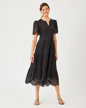 Lilly Pulitzer® Wayland Midi Shirtdress - Noir