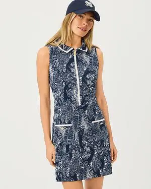 Lilly Pulitzer® Upf 50+ Luxletic Catarina Dress In Contrast Framing - Navy