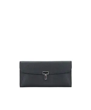 TOTEME T-lock Long Wallet - Black
