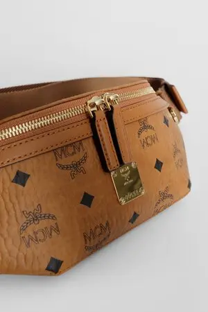 Mcm Logo Zipper Waist Bag