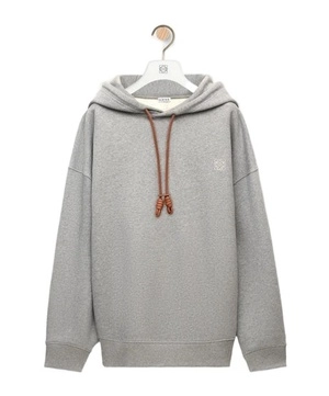 Loewe Key Detailed Long-sleeved Hoodie - Grey