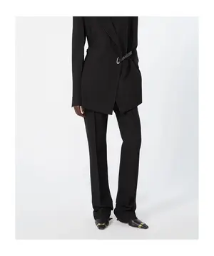Sportmax Slim Straight Pants - Black