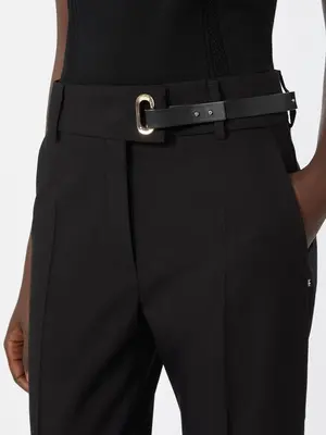 Sportmax Slim Straight Pants - Black