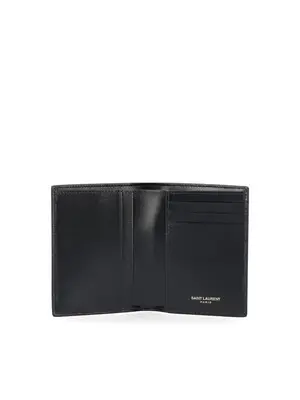 Saint Laurent Logo Plaque Bi-fold Wallet