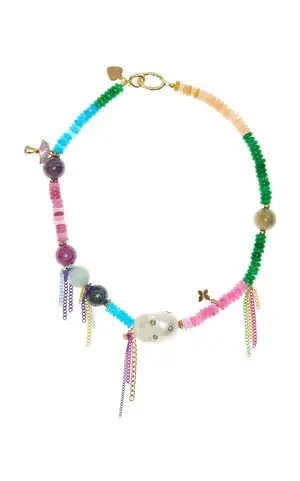 JOIE DIGIOVANNI Rainbow -stone Choker - Multi