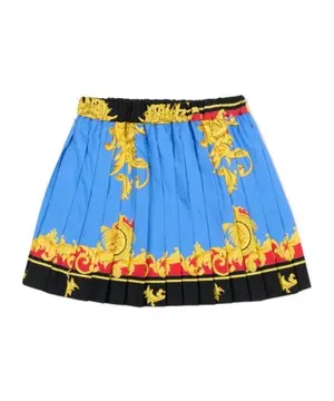 Versace Barocco Print Pleated Skirt