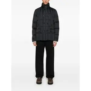 MOORER Down Jacket With Shearling Collar