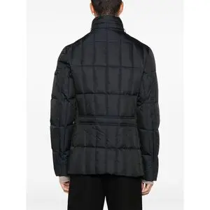 MOORER Down Jacket With Shearling Collar