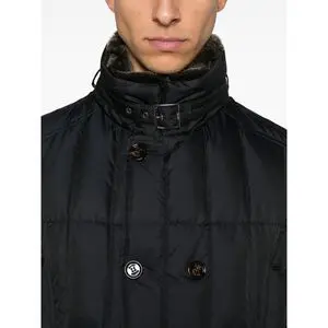 MOORER Down Jacket With Shearling Collar