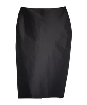 Gucci Fine Silk Faille Midi Skirt