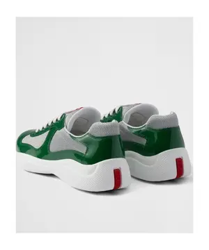 Prada Patent Leather And Technical Fabric America's Cup Sneakers