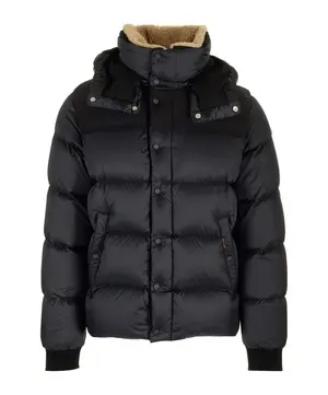 MOORER Hooded Quilted Down Jacket