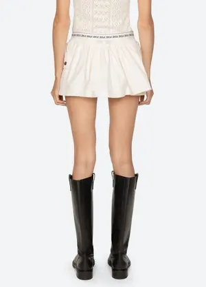 Sea Lois Pocket Mini Skirt - Cream