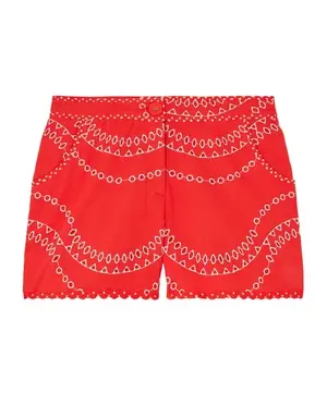 Charo Ruiz Ibiza Andrea Broderie Anglaise Cotton-blend Shorts
