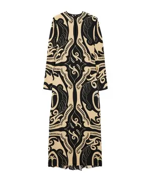 Johanna Ortiz Printed Silk-crepe Midi Dress