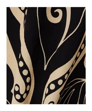 Johanna Ortiz Printed Silk-crepe Midi Dress