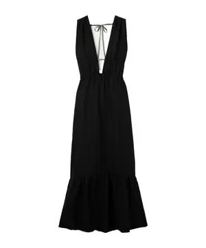 LEMLEM Lelisa Ruffled Linen-blend Maxi Dress
