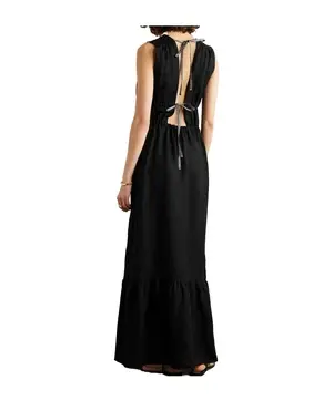 LEMLEM Lelisa Ruffled Linen-blend Maxi Dress