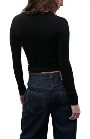BAYSE Nyla Long Sleeve T-shirt - Black