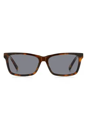 Marc Jacobs 56mm Rectangular Sunglasses - Havana/grey