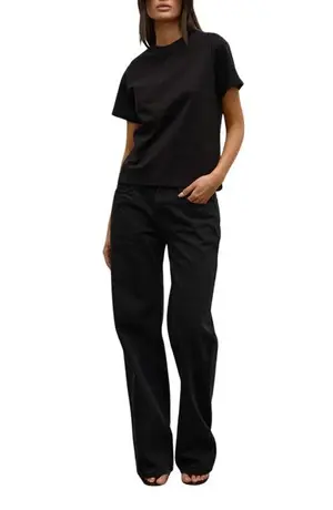 BAYSE Tess Cotton T-shirt - Black