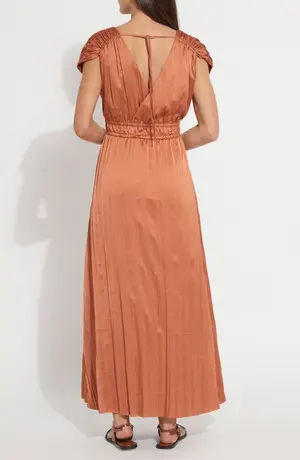 Lyssé Maite Packable Pleated Maxi Dress