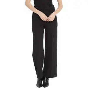 Lyssé Nadia Zip Front Wide Leg Ponte Trousers