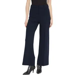 Lyssé Nadia Zip Front Wide Leg Ponte Trousers - Black