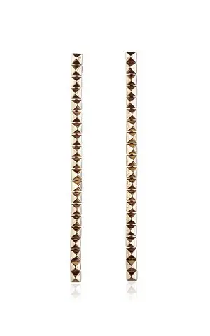 Eddie Borgo Pyramid Drop Earrings - Gold