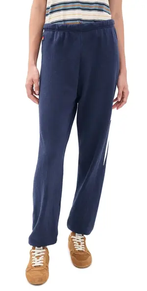 Aviator Nation Bolt Stitch Sweatpants - Navy/white