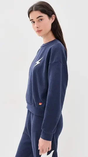 Aviator Nation Bolt Stitch Crew Sweatshirt
