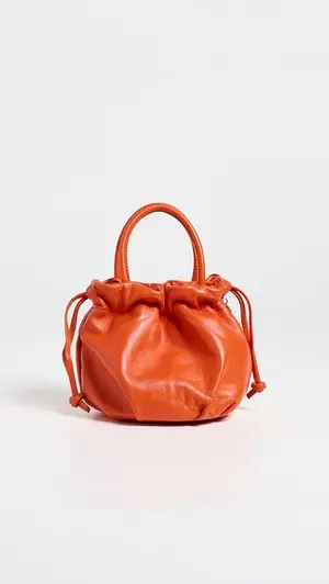 Clare V. Emma Nappa Leather Mini Bag - L'orange