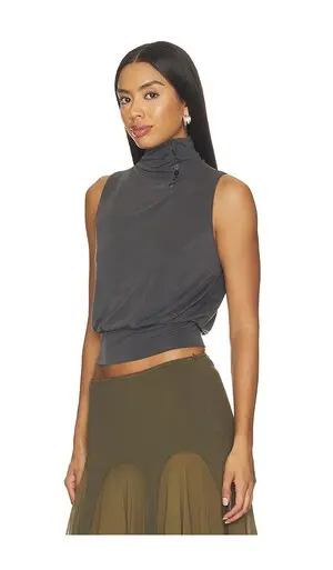With Jéan Nova Sleeveless Mock Neck Top