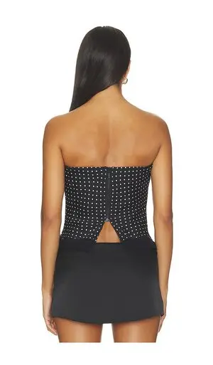 With Jéan Priya Corset Top In Black & White