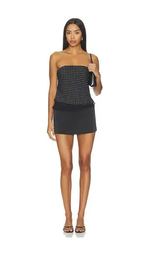 With Jéan Priya Corset Top In Black & White