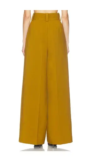Zimmermann Valiant Wide Leg Pant In Green