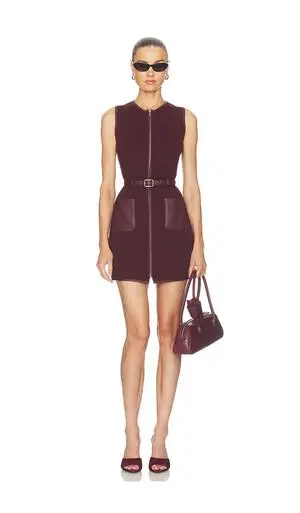 Simkhai Viretta Mini Dress In Burgundy