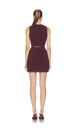 Simkhai Viretta Mini Dress In Burgundy