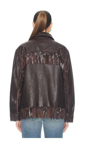 Polo Ralph Lauren Leather Fringe Jacket