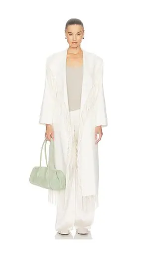 Simkhai Fringe Robe Coat