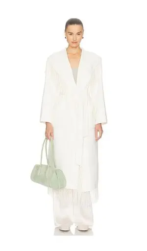 Simkhai Fringe Robe Coat