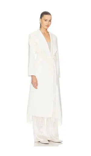 Simkhai Fringe Robe Coat