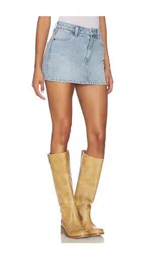 Show Me Your Mumu Ojai Mini Skort In Blue