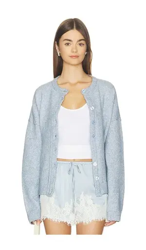 Show Me Your Mumu Foster Cardigan In Blue