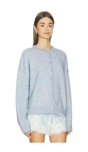 Show Me Your Mumu Foster Cardigan In Blue