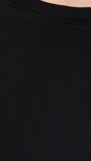 L'Agence Aileen Crew Neck Tee - Black