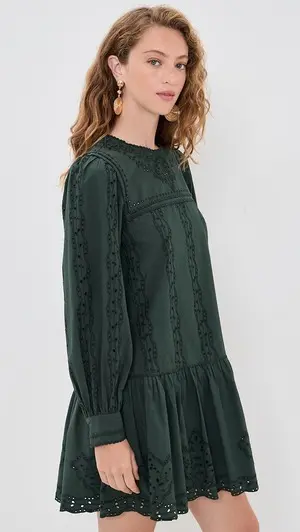 Ulla Johnson Keira Eyelet Cotton Mini Dress