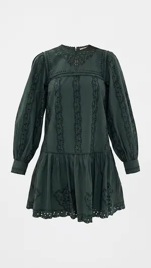 Ulla Johnson Keira Eyelet Cotton Mini Dress